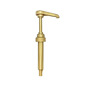 HANDIT - Gold Coffee Syrup Pumps | Fits Liter 750ml / 25-4oz Syrups Torani, DaVinci, Jordan's Skinny and Monin 33.8oz Plastic Bottles | 4-Pack