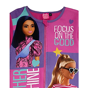 Barbie Girls Onesie | Young Ladies Pink All in One Sleepsuit Pyjamas | Together We Shine Character Bodysuit PJs