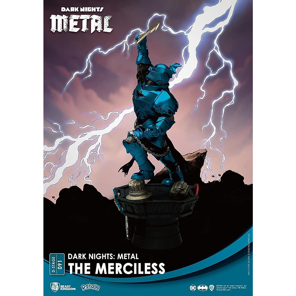 Beast Kingdom Dark Nights: Metal The Merciless DS-091 D-Stage 6 Inch Statue, Multicolor