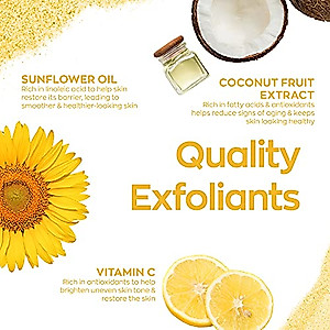 Elizabeth Mott Sure Thing Vitamin C Face Scrub - Heat Activated, Deep Pore Cleansing, Exfoliating Facial Cleanser to Buff and Smooth Skin - Vegan, Cruelty Free Skincare Product for Clear Skin, 3.52oz