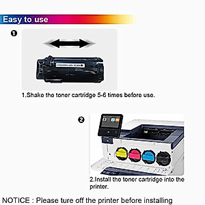 CHENPHON Remanufactured Xerox VersaLink C500 C505 Toner Cartridge Replacement for Xerox 106R03862 106R03863 106R03864 106R03865 for Xerox C500 C500N C500DN C505 C505S C505X Printer (KCMY 4-Pack)