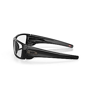 Oakley Men's OO9096 Fuel Cell Rectangular Sunglasses, Polished Black/Clear, 60 mm