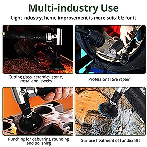 EYPINS Air Grinder,Compressed Air Angle Die Grinder 90 Degree Mini Sander Grinder Polisher Tool Set for Contour Grinding, Polishing, Milling