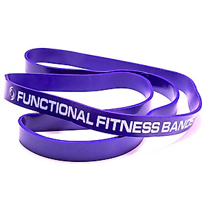 Functional Fitness Pull Up Assist Resistance Bands | Heavy Duty Exercise Bands for Powerlifting, Mobility, and Stretching | Travel Friendly Resistance Bands for Workout (Purple, Pink)