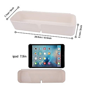 Bedside Shelf Caddy Basket Pocket Organizer to Storage Remotes,Tablet Cellphone Charging,Clock- Stick On Adhesive Tapes & Nails Installations Both Offered for Bedroom,Dorm,Offices.(1 Psc/Set)