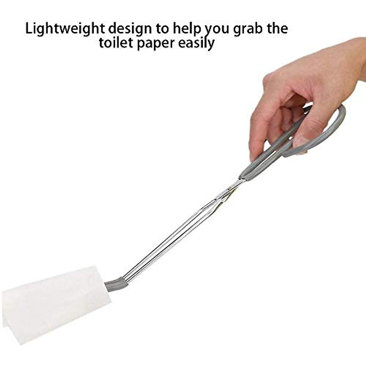 Fairman Toilet Paper Tongs,Toilet Aid for Self-Wiping, Bottom Wiper Aids for Pregnant Women Self-Wipe Hygiene Assistance Tool for Elderly (15inch)
