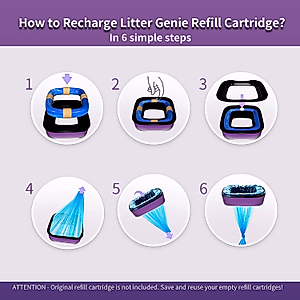 glomire Litter Refills Compatible with Your Litter Refill Cartridge. (9 Pack)