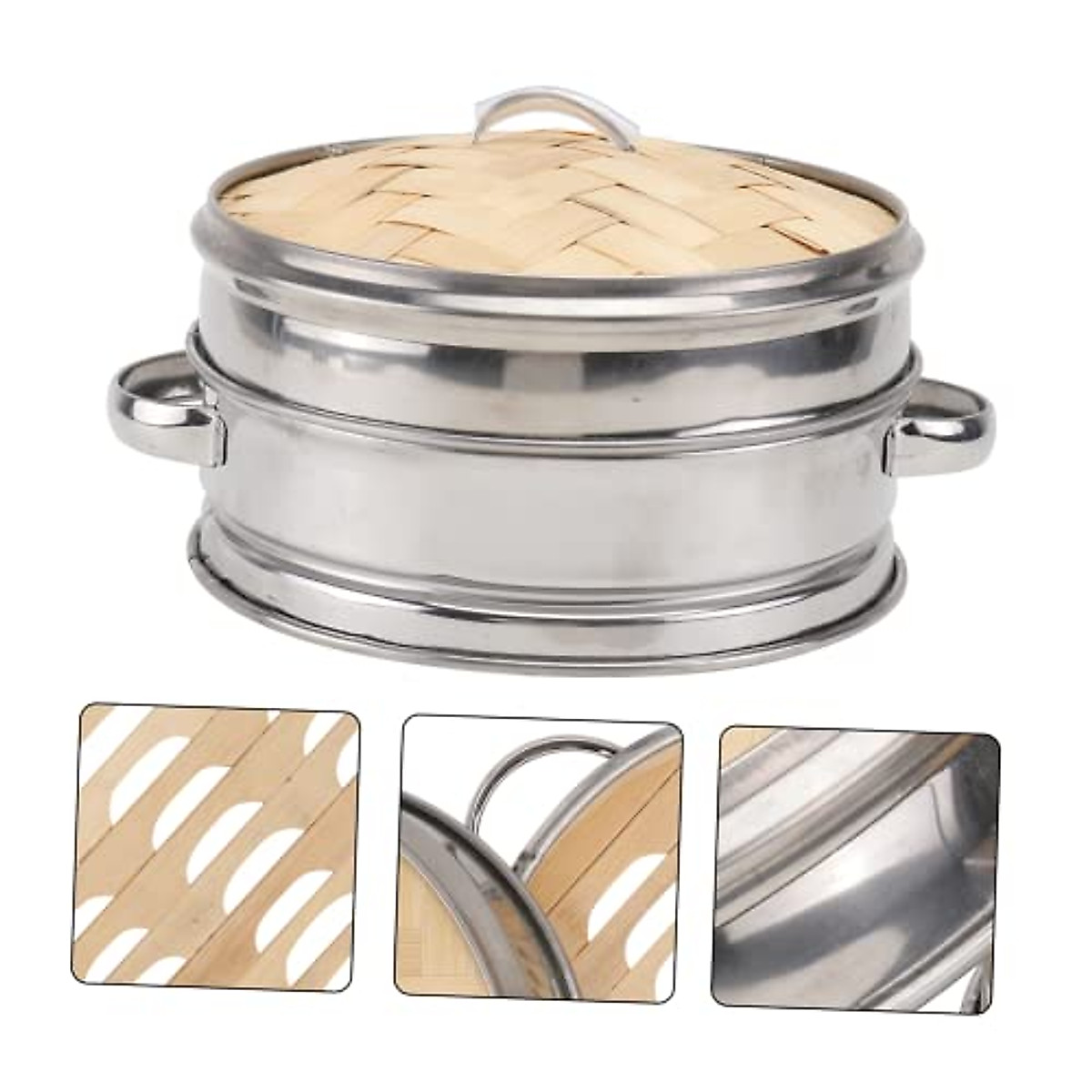 TIDTALEO 1 Set Steamer Wooden Cooking Utensils Chicken Breadt Asian Cookware Sticky Chinese Steamer Basket Soup Dumpling Steamer Basket Steamer with Lid Steamer for Dumpling Food Steamer