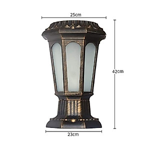 SMLZV Column Headlight,Waterproof Street Light,Die-cast Aluminum Material,Decking & Patio Lighting,Outdoor Lighting Accessories,for Home/Garden