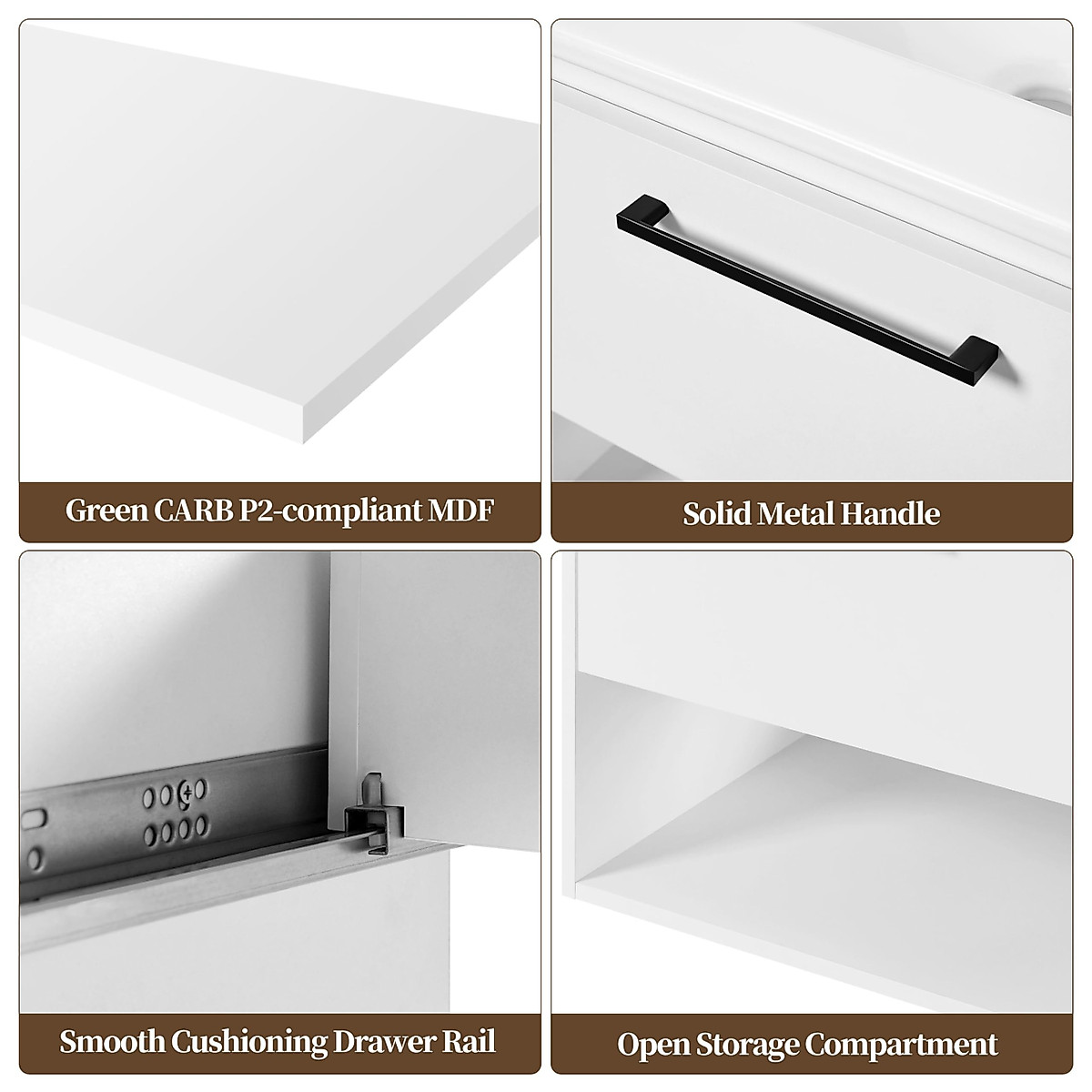 Yaheetech 24" Bathroom Vanity with Sink, Wall Mounted Bathroom Sink Cabinet with 1 Drawer and Open Shelf, Modern Clearance Bathroom Vanities with Sink Combo Set