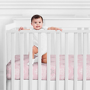 Fitted Crib Sheet for Shabby Chic Alexa Baby/Toddler Bedding - Damask Print