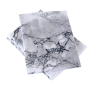 LRZG Marble Morden Pillow Cases,White Grey Art Ink Painting Marble Print high end Pillow Cases,100% Polyester Ultra Soft Bedding 20"X26"