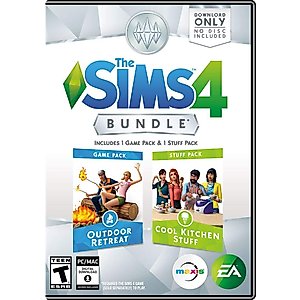 The Sims 4 Bundle Pack: Outdoor Retreat and Cool Kitchen Stuff Pack - PC