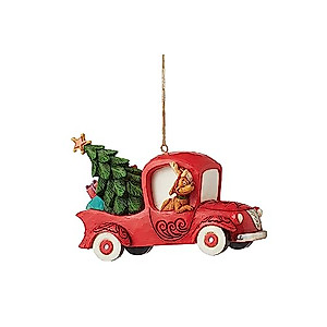 Enesco Jim Shore Dr. Seuss Grinch in Red Truck Ornament