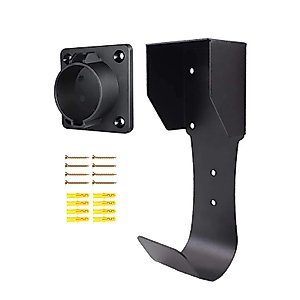 MAX GREEN Wall-Mount Connector Holster Dock,Nozzle Holster Dock with Screws for SAE J1772 EVSE Electric Vehicle EV Charger Holder