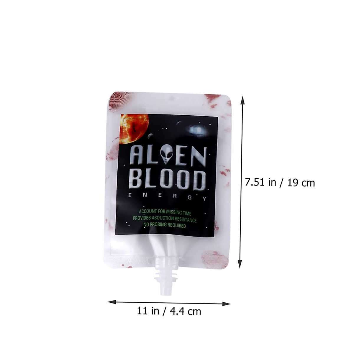 Toyvian Alien Halloween Bag 40 Pcs Beverage Storage Bag Blood Storage Container Leakproof Seal