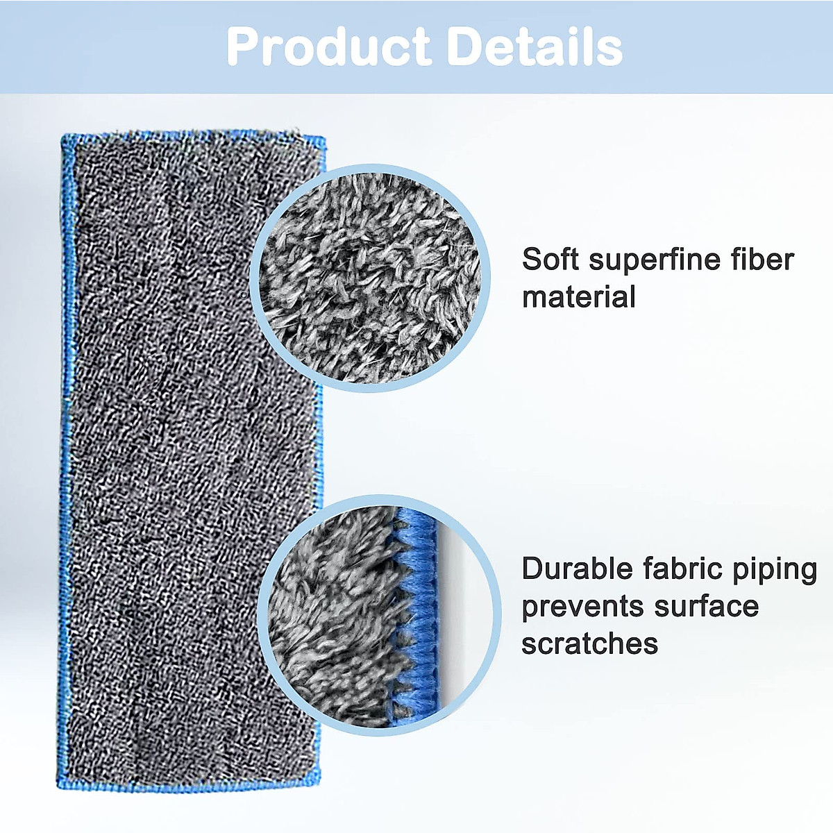 Tivcroxs 8 Pack Jet M6 Wet Mopping Pads