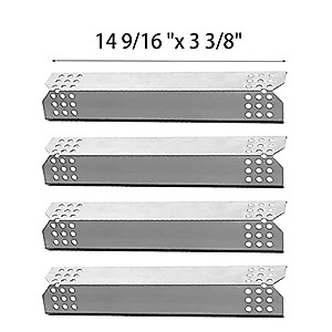 WALBZS Grill Replacement Parts Kit for Home Depot Nexgrill 720-0830H, 720-0830D, 720-0783E, 720-0888,Stainless Steel Pipe Burner and Heat Plates Tent Shield