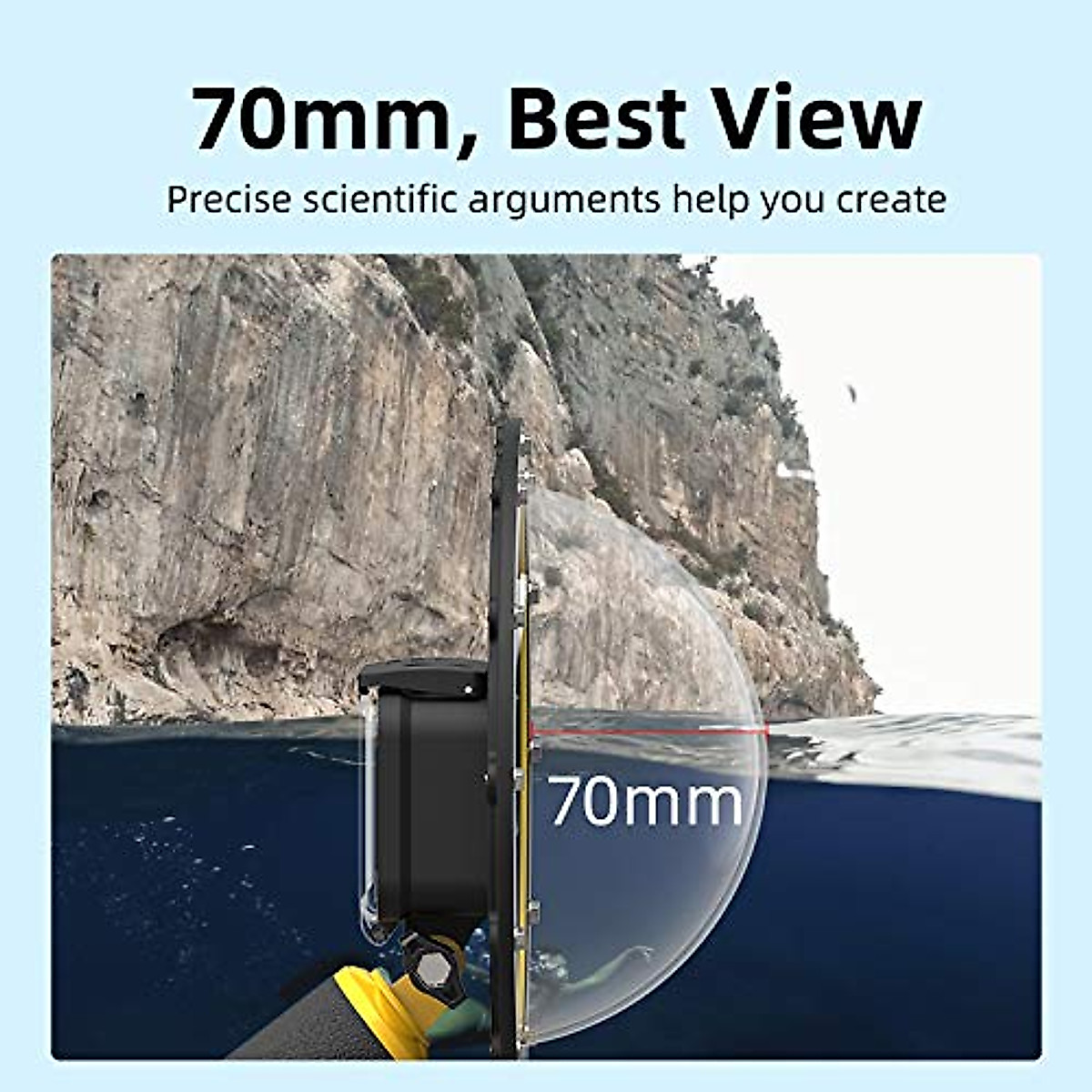 TELESIN Dome Port for GoPro Hero 11 Hero 10 Hero 9 Black, Underwater Dive Case Camera Lens Cover Protector with Waterproof Housing Case, Pistol Trigger, Floating Hand Grip for Go Pro 10/9 Accessories