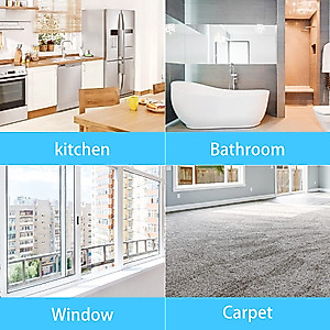 YFJQTZX Push Broom Pet Hair Removal Broom with Squeegee, Soft Silicone Bristle Broom with 47" Adjustable Long Handle, Non Scratch Carpet Sweeper Brush for Cat/Dog Hair Hardwood Tile Windows