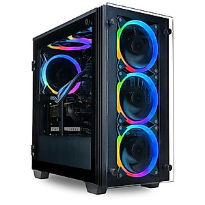 Empowered PC Stratos Micro Gamer Desktop - RTX 4090, Intel 24-Core i9-14900KF Processor (>13900K in FPS), 96GB DDR5 RAM, 2TB NVMe SSD + 12TB HDD, WiFi, Windows 11 - RGB Gaming Computer