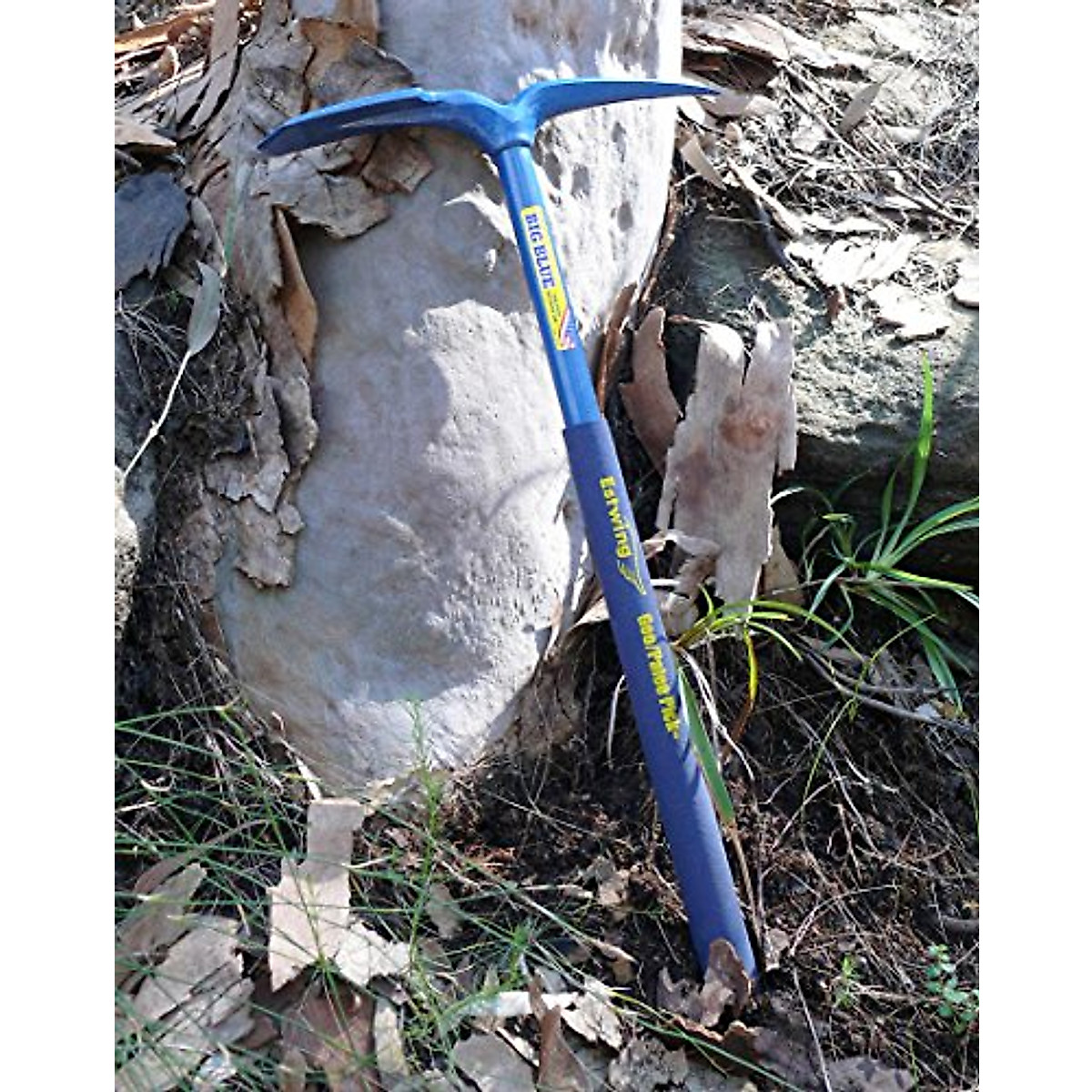 ESTWING Geo/Paleo Rock Pick - 25" Geologist Tool with All Steel Construction & Vinyl Cushion Grip - GP100, Blue