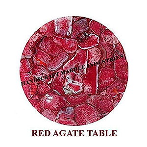 15" Agate Table Tops ALL COLOURS, Natural Agate Table, Agate Side Table, Agate Coasters, Agate Patio Table, Modern Home Decor Furniture Agate Gift (WHITE, AGATE)