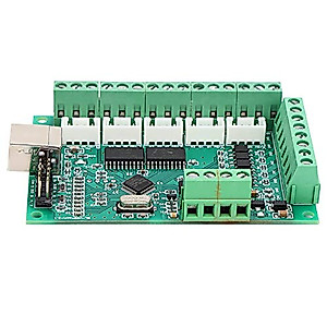 Davitu Motor Driver - DC 12-24V CNC Driver Board USB 100Khz Branch 5 Axle Port Driver Motion Control Card