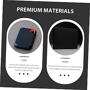 KONTONTY 1pc SSD Solid State Drive USB Hard Drive Portable HDD External Portable Hard Drive External HDD 64G Hard Drive HDD Hard Disk Durable Hard Drive Durable HDD USB Mobile Hard Disk