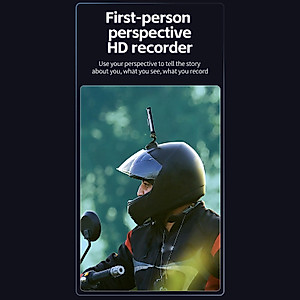 VBESTLIFE WiFi HD 1080P Back Clip Sports Camera, USB2.0 Interface One Button Operation with Suction Cup 16GB Storage Wearable Camera for Cycling