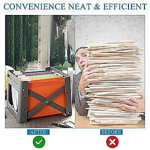 Yaomiao 24 Pack Hanging File Folders Letter Size Expanding File Folders with 1 Inch Expansion Hanging File Folders for Filing Needs(Multicolor)