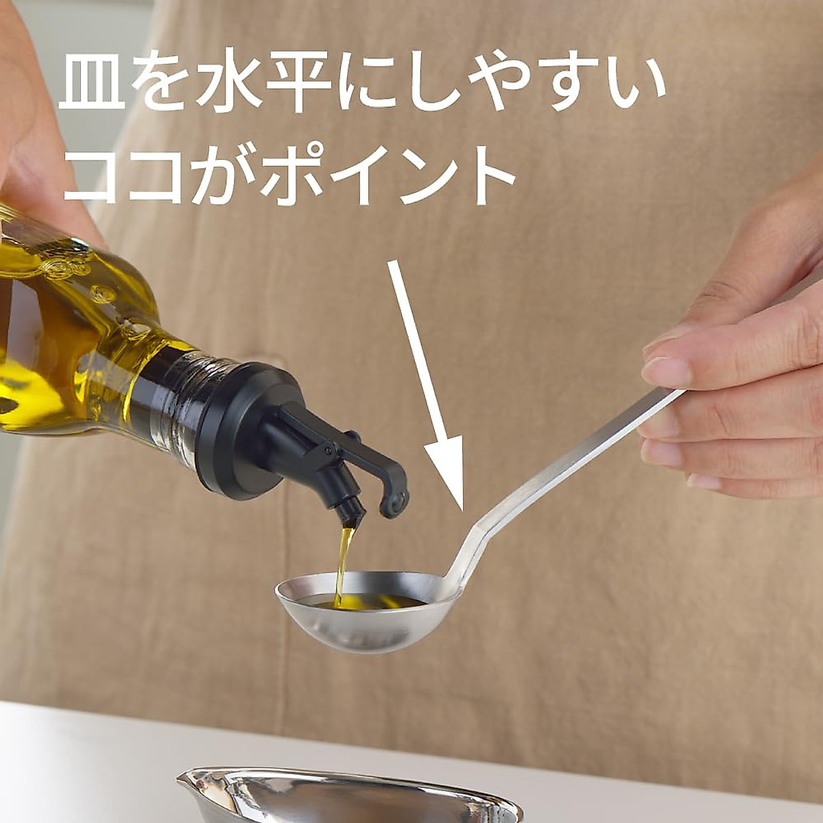 Yoshikawa Stainless Steel Teaspoon Spoon, 7.3 inches (18.5 cm), Made in Japan, Tsubamesanjo and 2673013 AN0210