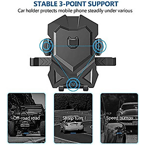 Phone Holder for Car,Universal Long Neck Car Mount Holder Compatible with iPhone Xs XS Max XR X 8 8 Plus 7 7 Plus S10 S9 S8 S7 S6 LG and More