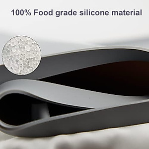 Under Sink Mat, Under Sink Mats for Kitchen Waterproof, 34" X 22" Silicone Under Kitchen Sink Mat, Non Slip Sink Mats Cabinet Protector Mat Suitable for Kitchen, Bathroom and Multiple Scenarios(Grey)