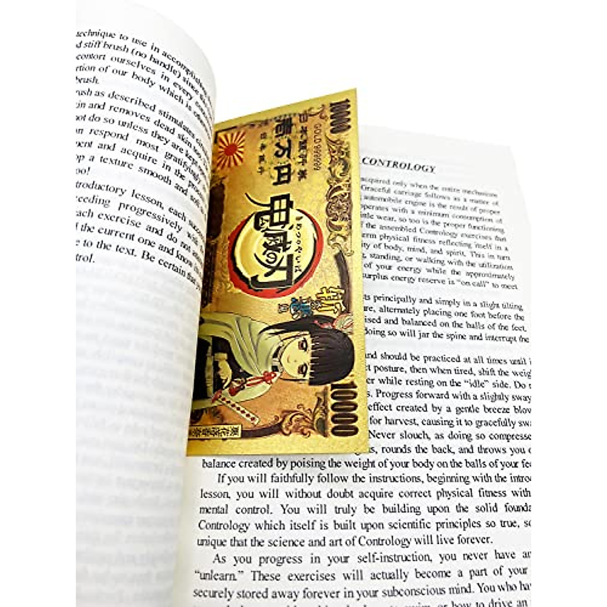 YJacuing Anime Demon Slayer: Kimetsu no Yaiba Gold Coated Banknote, Limited Edition Collectible Bill Bookmark (6 PCS Collection)