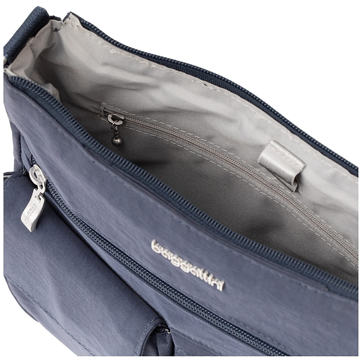 Baggallini Womens Modern Everywhere Slim Crossbody cross body handbags, French Navy, One Size US