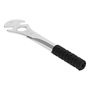 Diydeg Bicycle Spanner, 3 in 1 Bike Pedal Wrench Steel Crank Removal 14.5/15/24mm Durable with Labor Saving Handle for Bike Repairing for Road Bike