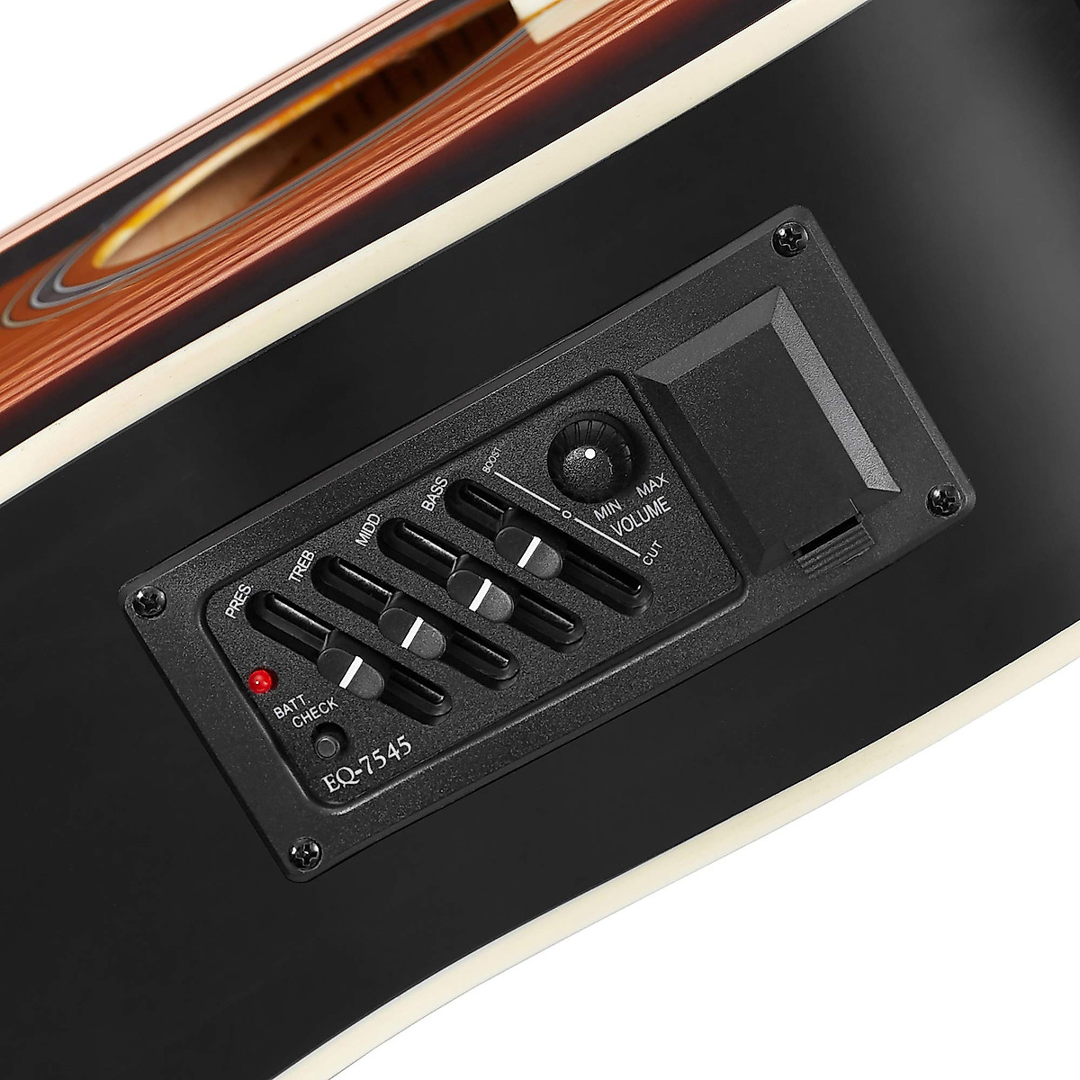 Ashthorpe Full-Size Left-Handed Dreadnought Cutaway Acoustic-Electric Guitar Bundle - Premium Tonewoods - Sunburst