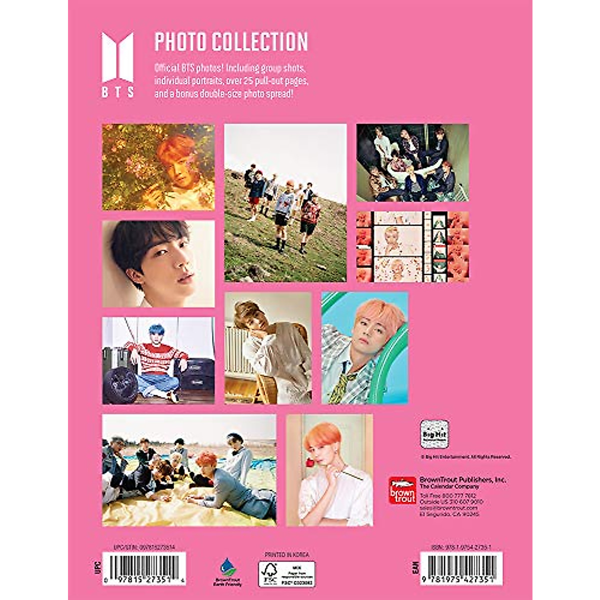 BTS OFFICIAL Photo Collection 8.5 x 11 Inch First Edition, K-Pop Bangtan Boys Music