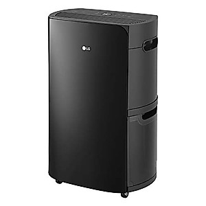 LG UD501KOJ5 PuriCare 2019 50-Pint Pump and Wi-Fi in Black Energy Star Dehumidifier