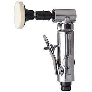 TOOLPEAK 1/4 inch angle air die grinder with 22 pcs 2-inch roll lock sanding discs, polished color angle pneumatic die grinder, air die grinder kit