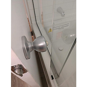 Door Knob Cover Keys Locks Toddler Black Grey Crochet Handmade