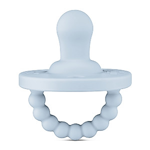 Ryan & Rose Cutie PAT Pacifier Teether (Flat, Blue)