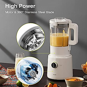 joyami Professional Compact Smoothie Food Processing Blender 1000W Smart Electric Hot & Cold Drinks with Self-cleaning 54 Oz for Crushing Ice, Soy Milk, Fresh Juice