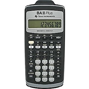 TEXBAIIPLUS - Texas Instruments BA-II Plus Adv. Financial Calculator