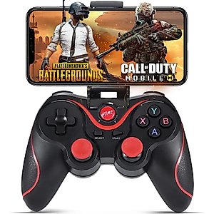Megadream Android Gamepad Controller, Wireless Key Mapping Gamepad Joystick Perfect for PUBG Mobile & Call of Duty, Compatible for Samsung Galaxy HTC LG Other Phone, Not for iOS/PC