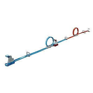Hot Wheels Double Loop Dash Drag Racing with 2 Vehicles Playset