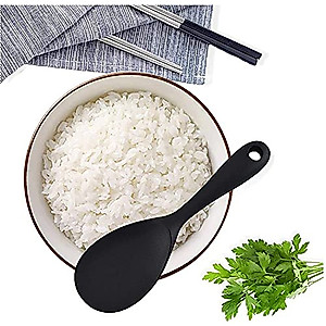 Rice Spoon Silicone Rice Paddle Spoon- Non Stick Rice Paddle Spoon Rice Scoop High Temperature Resistant Works for Rice,mashed Potato