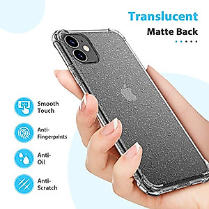 ORIbox Case Compatible with iPhone 12 Case and iPhone 12 Pro Case, Translucent Matte case with Soft Edges, Lightweight & Case Compatible with iPhone 11 Case, with 4 Corners Shockproof Protection