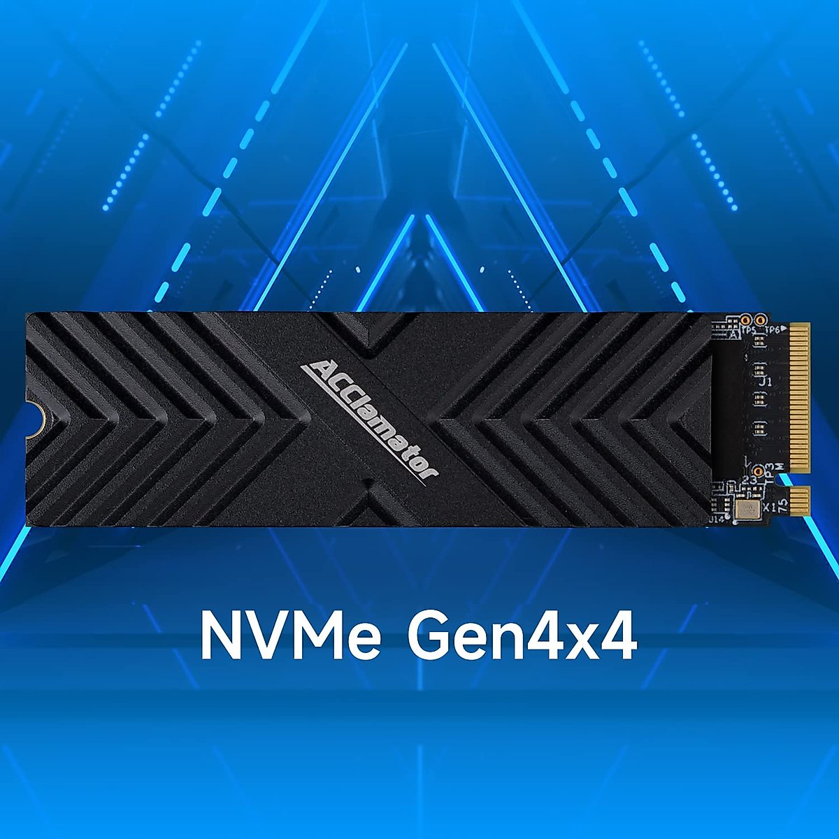 Acclamator 1TB PCIe 4x4 NVMe Read 7300 MB/s M.2 Solid State Drive Compatible with PS5 SSD Equipped with 1GB DDR4 Cache 2280 3D NAND TLC N70